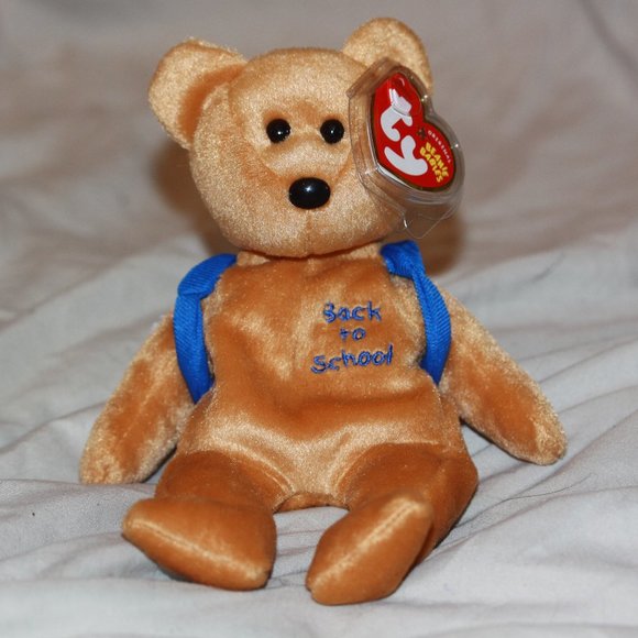 Ty | Toys | Ty Beanie Baby Books Back To School Blue | Poshmark